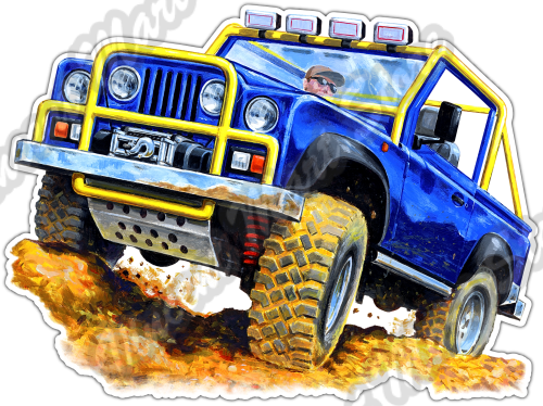 4X4 Off Road Roading All Terrain Car Bumper Vinyl Sticker Decal 5"X4 ...