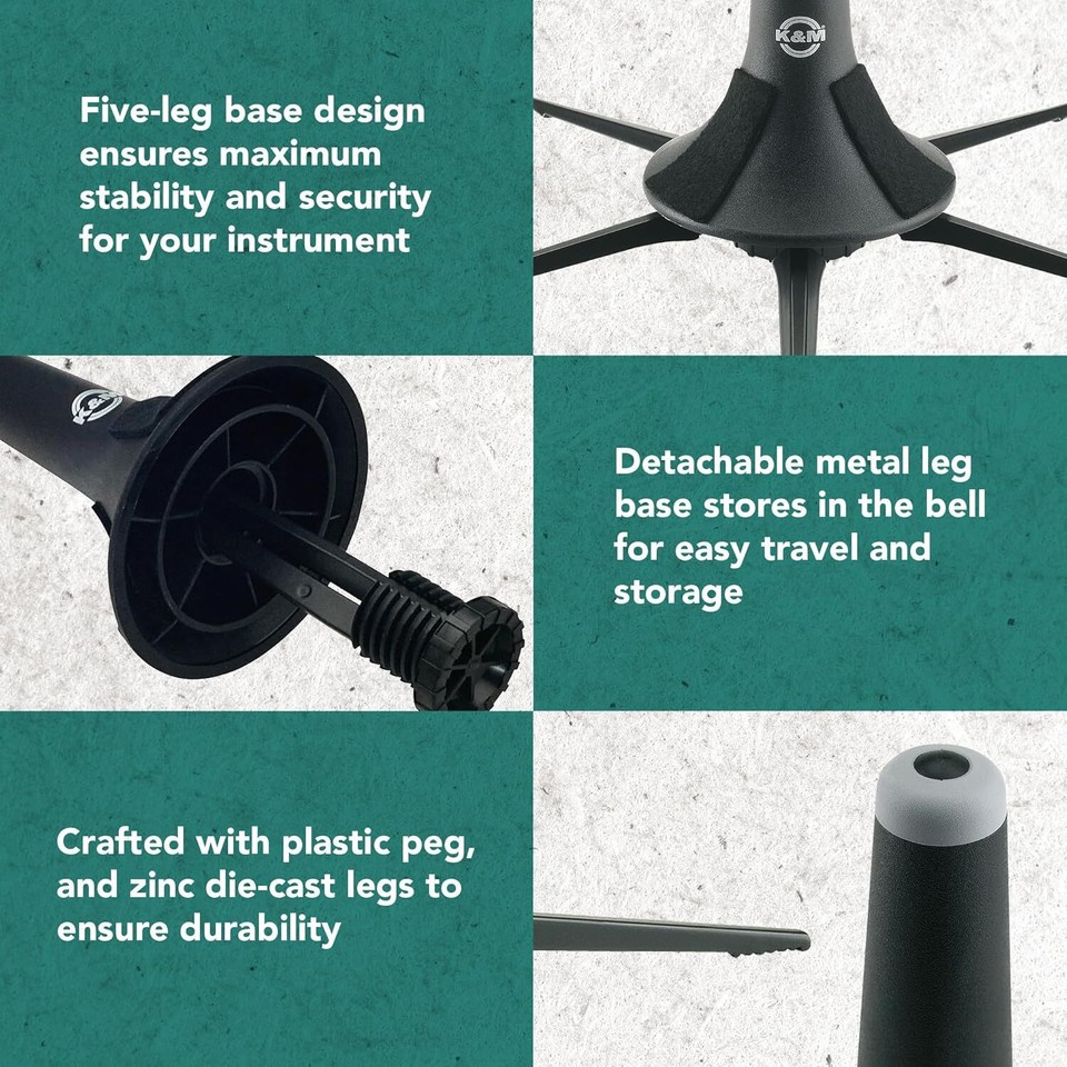 K&M - K?nig & Meyer 15213.077.55 - Trumpet In-Bell 5 Leg Metal Stand ...