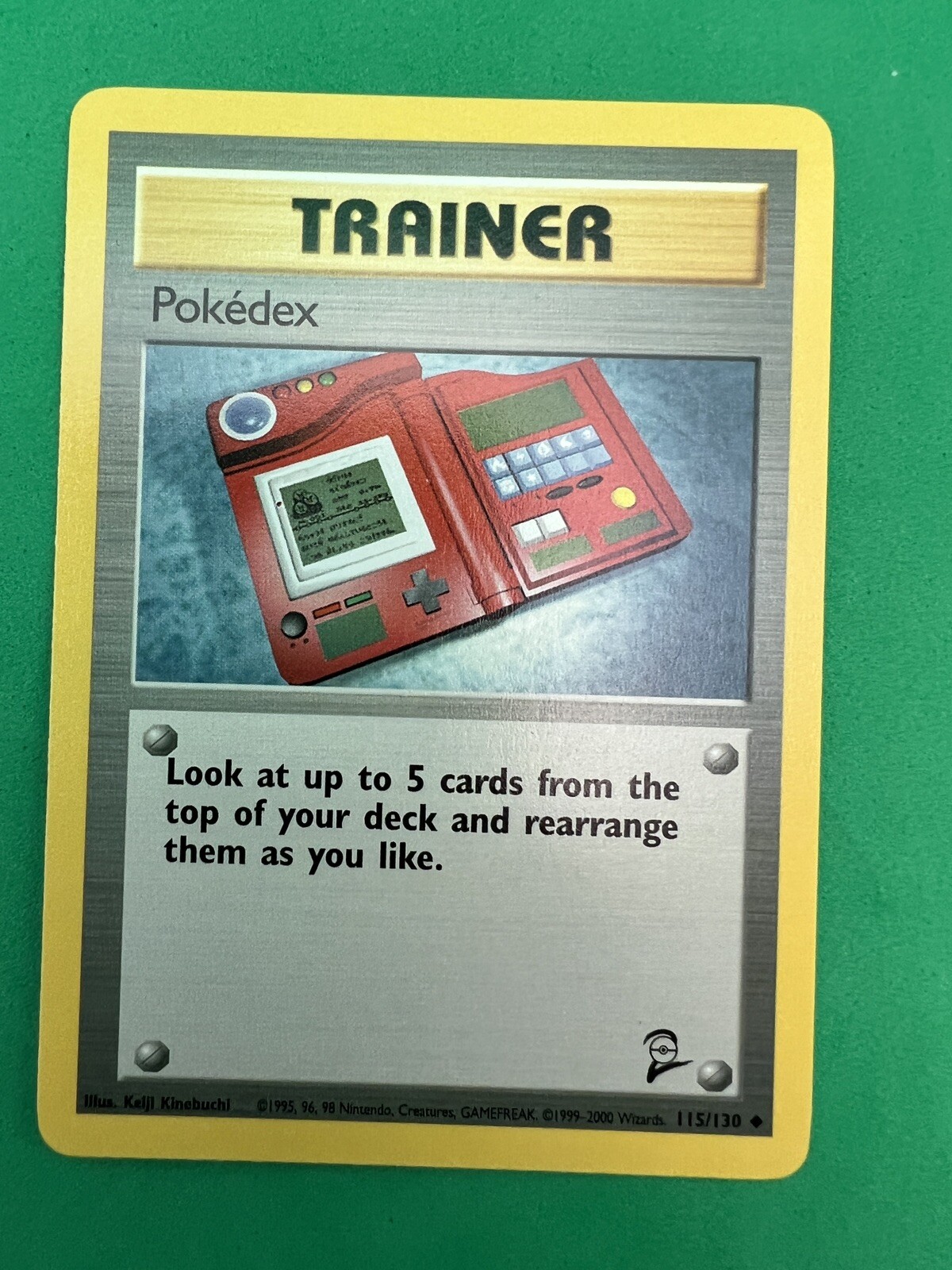 Trainer - Pokedex - 115/130 - Base2 Set - Uncommon - Unlimited Edition ...