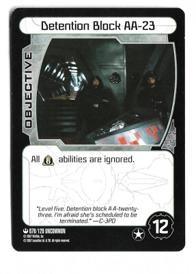 Star Wars Pocketmodel TCG Card - 078/120 Detention Block AA-23 ...