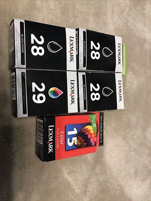 NEW 5 Pk 28 29 15 Lexmark Ink Cartridges Z845 Z1300 Z1310 Z2320 | eBay