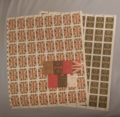 Art Of Play Standards Playing Cards Uncut Inverted Gold Black Flag Red ...