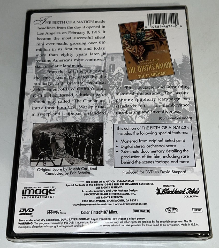 The Birth of a Nation (DVD) Civil War, Lincoln and the Rise of the Ku ...