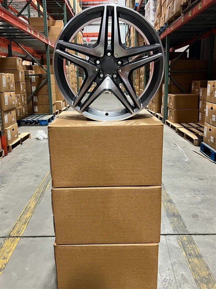 18" AMG STYLE GUNMETAL WHEELS RIMS FITS 4MATIC MERCEDES BENZ C250 C300 ...