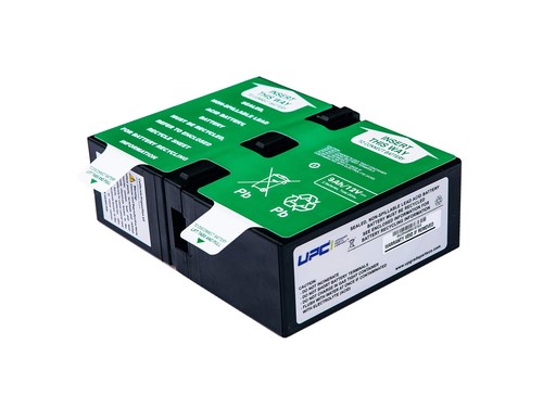APCRBC124-UPC Replacement Battery, 9Ah, 24VDC for APC RBC124 Back-UPS ...