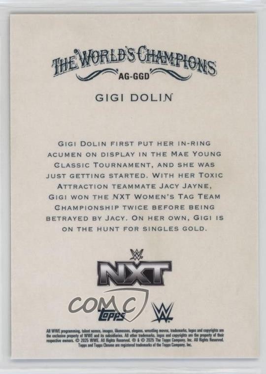2025 Topps Chrome WWE Allen & Ginter Gigi Dolin #AG-GGD | eBay