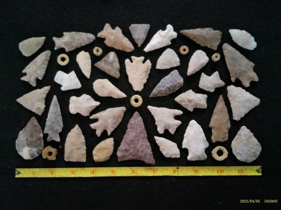 33 Ancient Texas Arrowheads, Prehistoric Indian Artifacts *FREE ...