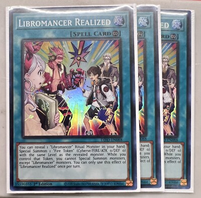 Yugioh x3 Libromancer Realized DIFO-EN088 Super Rare 1st Edition NM | eBay