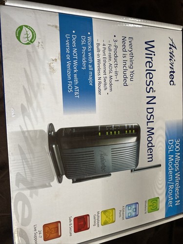 Actiontec GT784WN 4 Port 10/100 Wireless N Router for sale online | eBay