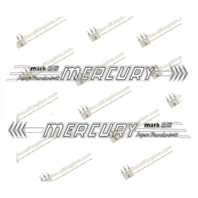Mercury 1958 Vintage Outboard Engine Decals (Multiple Styles) 3M Marine ...