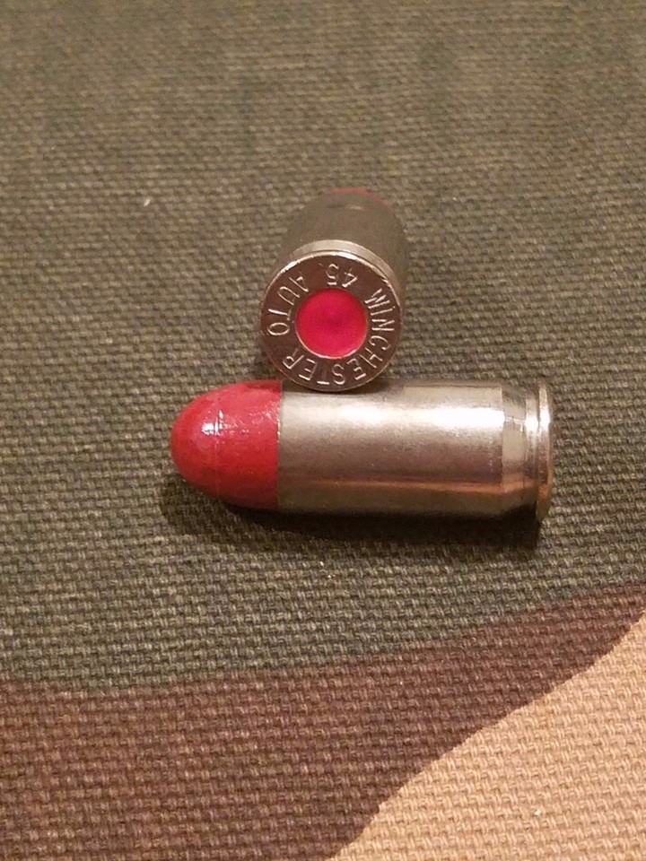 45 ACP SNAP CAPS SET OF 6, RED AND NICKEL, REAL 230gr WEIGHT!!! | eBay