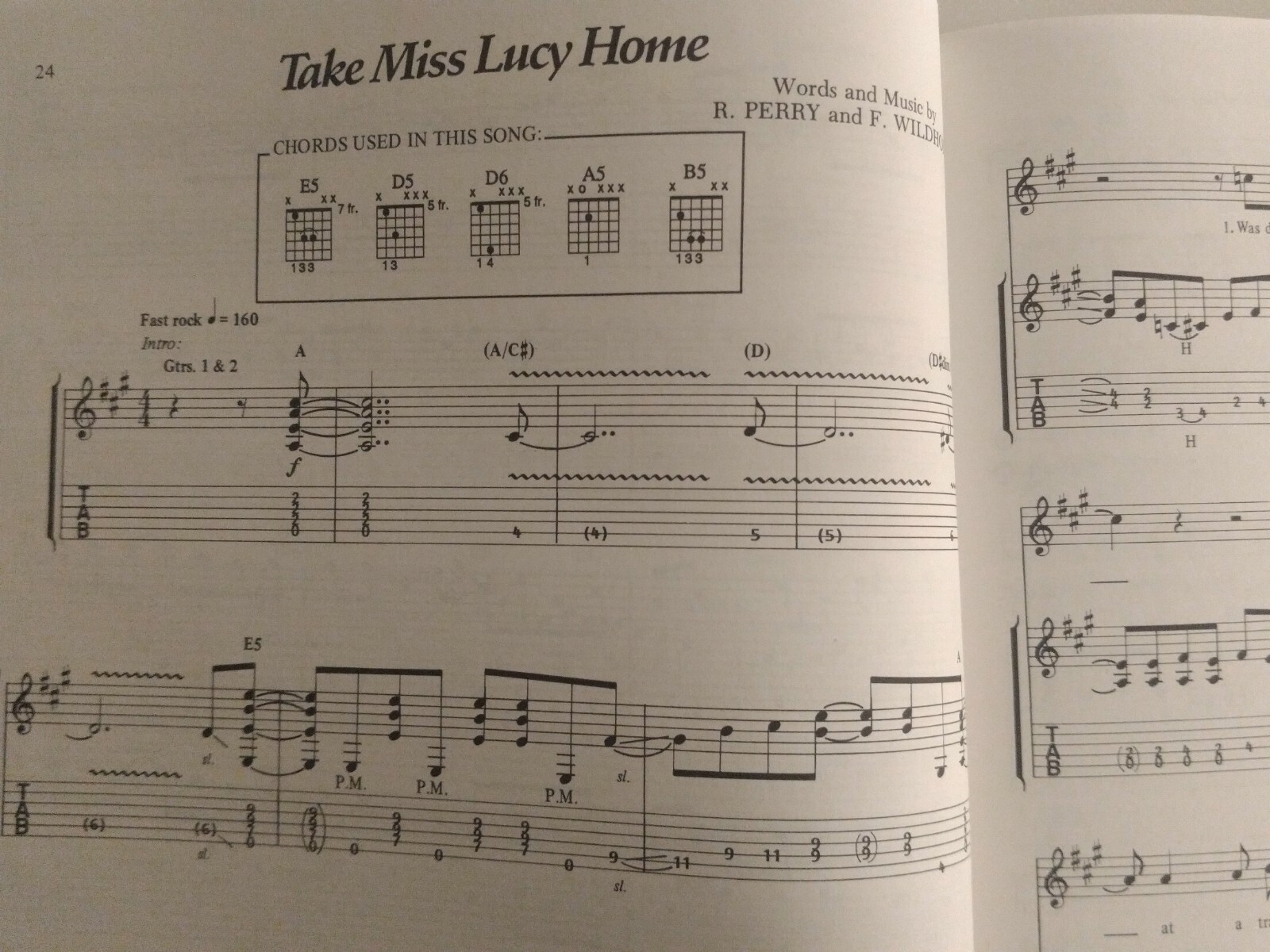 MOLLY HATCHET GUITAR TAB / LIGHTNING STRIKES TWICE / GUITAR SONGBOOK | eBay