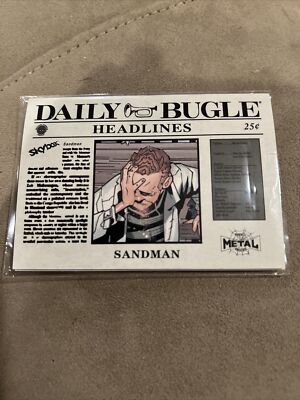 2021 Marvel Metal Universe Spider-Man SANDMAN Daily Bugle Headlines #DB ...