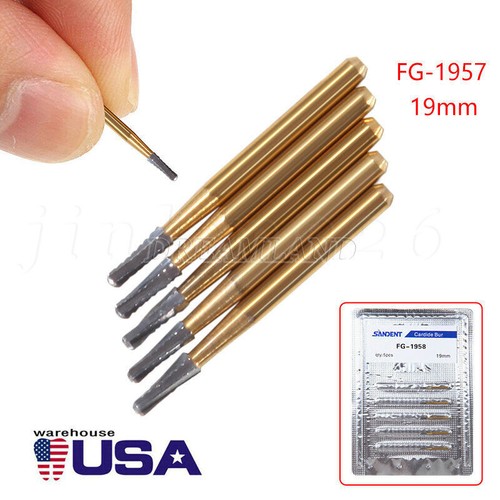 5/10Pcs Dental Carbide Trimming & Finishing Burs FG7404/7406/7408/7901 ...