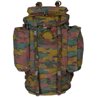 Belgian Army Large Bergen Rucksack Backpack With Side Removable Pouches ...