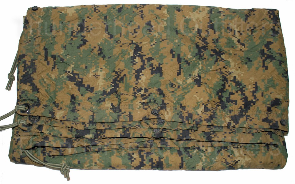 USMC Military MARPAT Woodland Digital REVERSIBLE FIELD TARP Tarpaulin ...