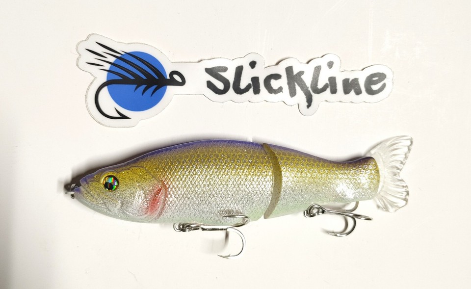 SLICKLINE 135 Jointed Sinking Minnow Glide Bait Fishing Lure Bass Pike ...