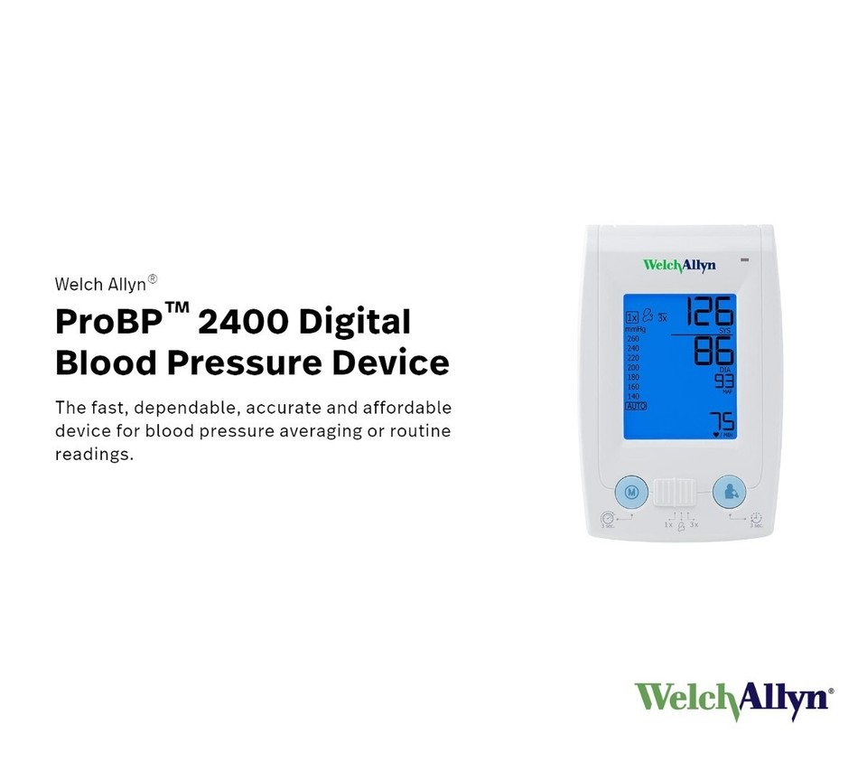 Welch Allyn ProBP 2400 Digital Blood Pressure Device | eBay