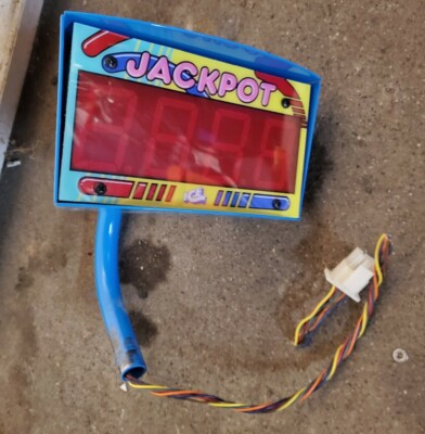 Cyclone Ticket Redemption Arcade Game blue Digital Jackpot Display ice ...