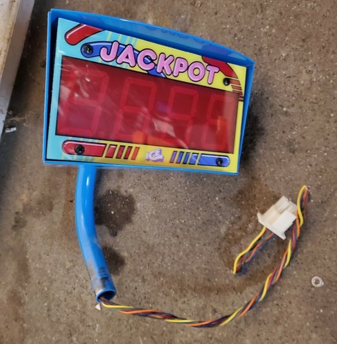 Cyclone Ticket Redemption Arcade Game blue Digital Jackpot Display ice ...