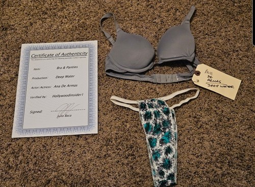 Deep Water Movie Prop Ana de Armas Bra and Panties with COA | eBay