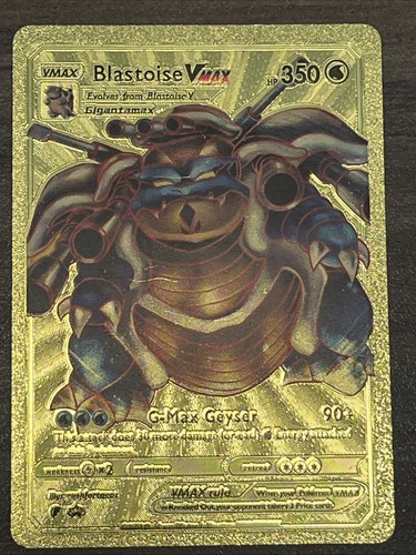 Blastoise VMAX Gold Pokémon Card | eBay