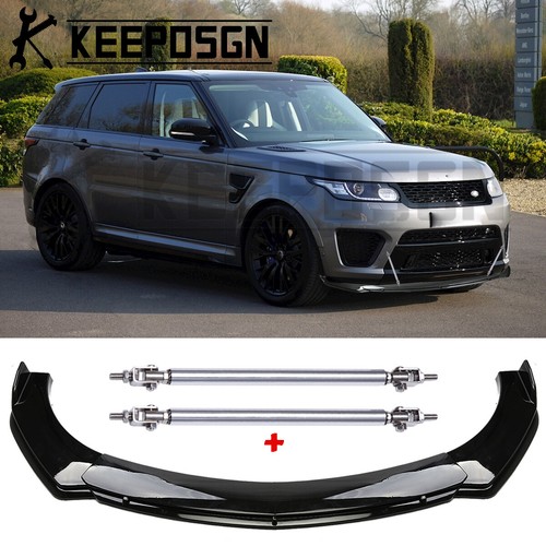 For Land Rover Range Rover Sport Gloss Front Bumper Lip Splitter w ...