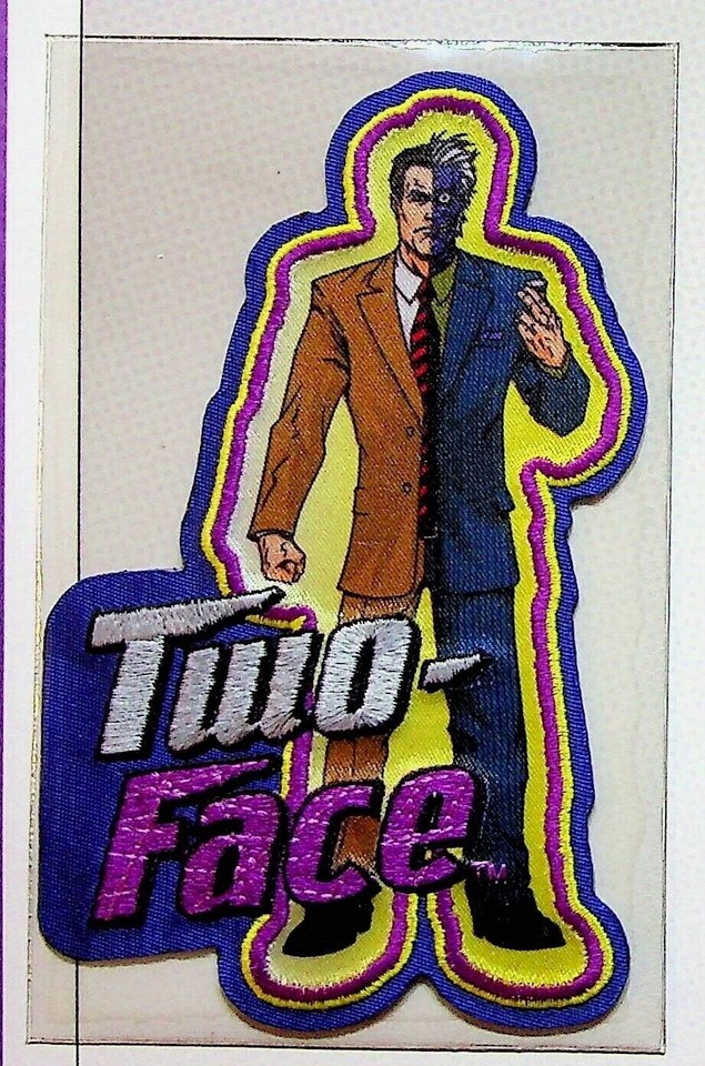 TWO-FACE PATCH on INFO CARD ~ Willabee & Ward ~ DC COMICS PATCH ...
