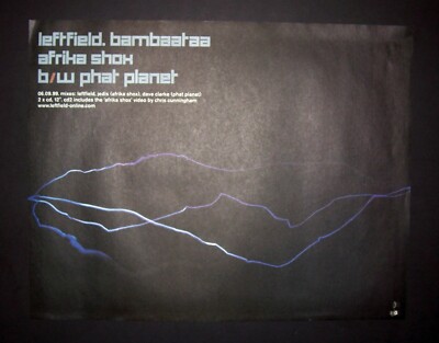 Leftfield Bambaataa Afrika Show 1999 Poster Type Ad, Promo Advert | eBay
