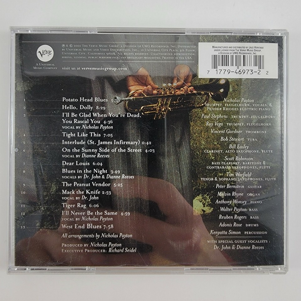 Dear Louis by Nicholas Payton (CD, Apr-2001, Verve) 731454941921| eBay