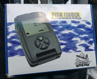 Fisherman's Habit Portable Fish Finder 94511 Depth Finder + Transducer ...