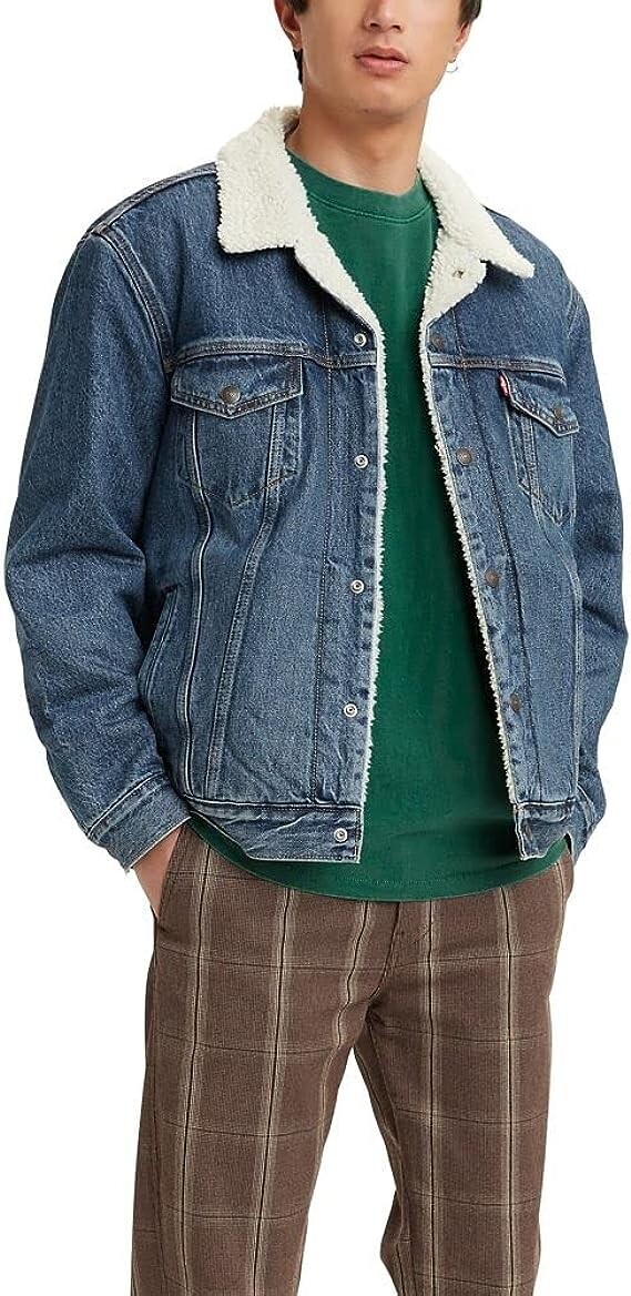 Levi's Men's Sherpa Trucker Jacket Television X-Large 163650162