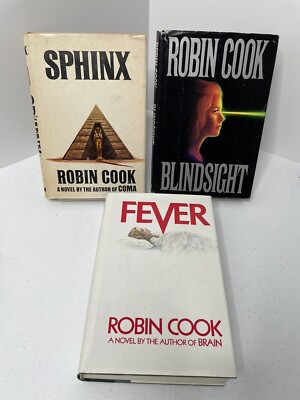 Robin Cook Lot of 3 Hardcovers Sphinx Fever Blindsight BCE Vintage | eBay