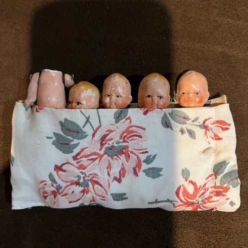 1930s Antique Vtg Composition Quintuplet Dolls Dionne Quints 3" Japan ...