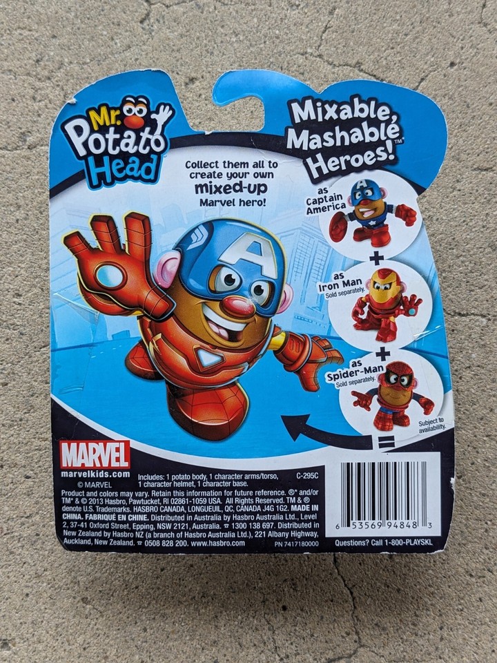 Playschool MARVEL Mr Potato Head - CAPTAIN AMERICA - Mixable Mashable ...