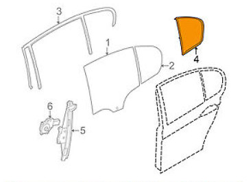 OEM BMW 3 E90 REAR LEFT SIDE WINDOW FRAME SEAL 51347060219 GENUINE | eBay