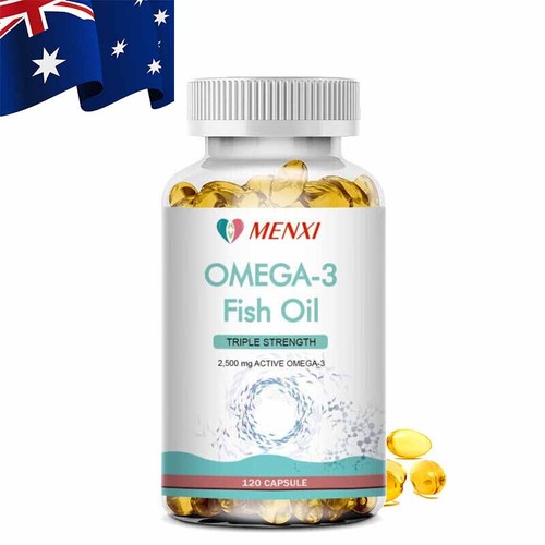 Omega 3 Fish Oil Capsules Triple Strength Joint Support 2500 mg EPA ...