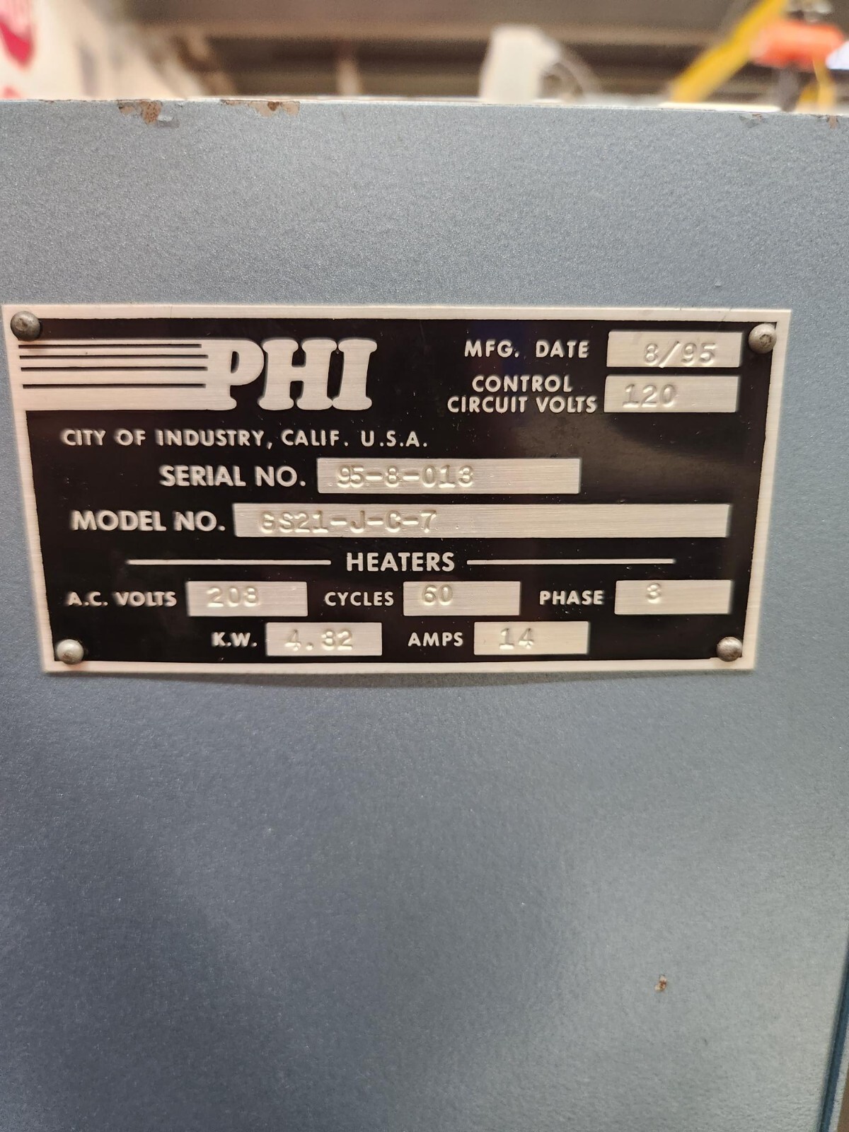 PHI Hydraulic Press - Model: GS21-J-C-7 | eBay