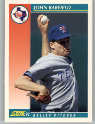 1992 Score #683 John Barfield NM-MT Rangers | eBay