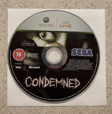 Microsoft Xbox 360 - Condemned: Criminal Origins Survival Horror Video ...