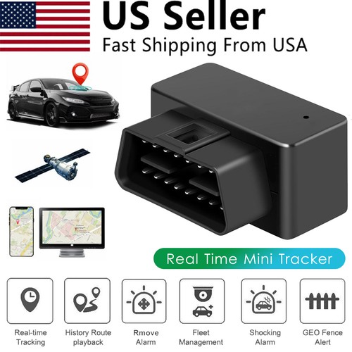 OBD2 II GPS Tracker Real Time Vehicle Tracking Device GSM GPRS Car Auto ...