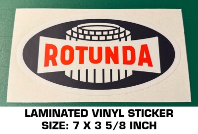 ROTUNDA VINYL DECAL STICKER - VINTAGE RACING - NASCAR - DRAG - PARTS | eBay