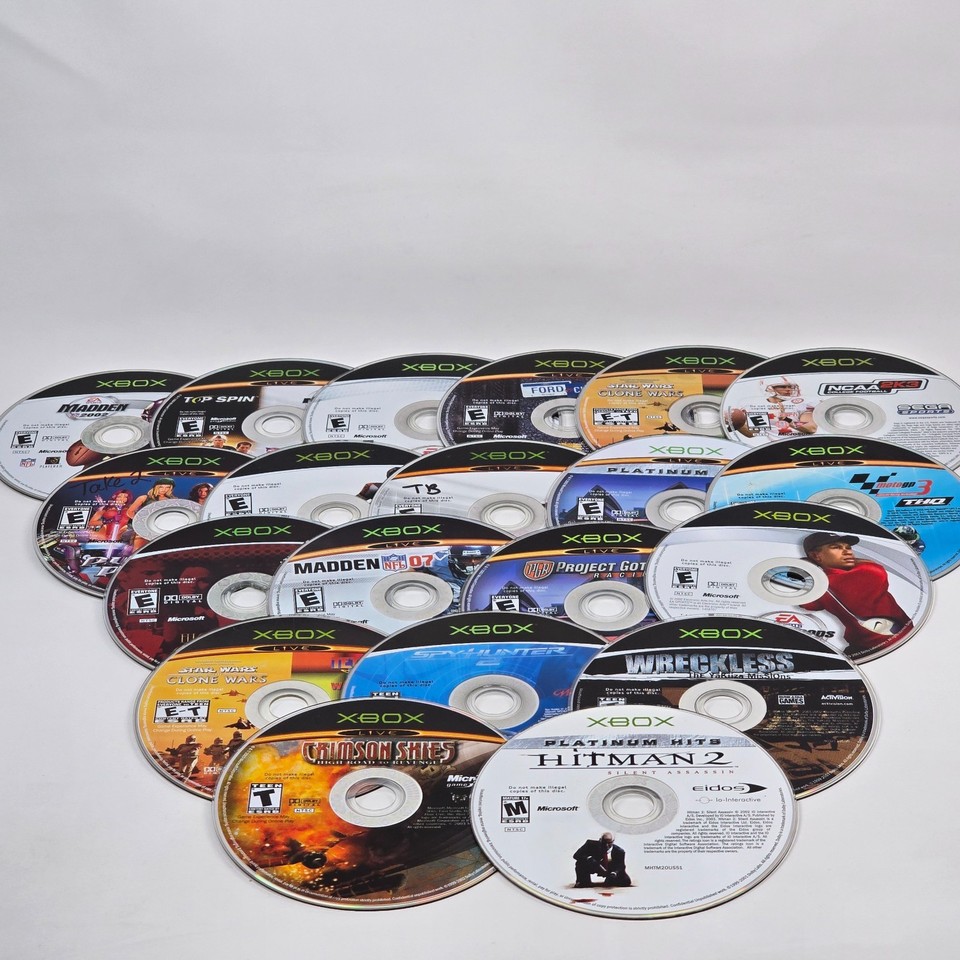 Lot of 100x Loose Original Xbox Discs LOT D (UNTESTED) Some will need ...