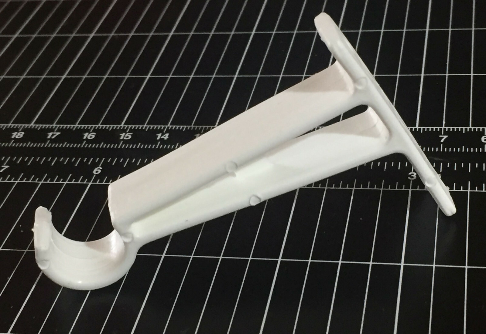 CURTAIN ROD HOLDER 75mm x 2 Clip Fit Brackets Snap in Design 16mm ...