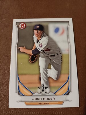 2014 JOSH HADER BOWMAN BASEBALL ROOKIE CARD RC #TP-45 ASTROS BREWERS | eBay