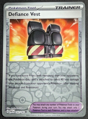 Defiance Vest Reverse Holo NM 162/182 Paradox Rift Pokemon Card | eBay