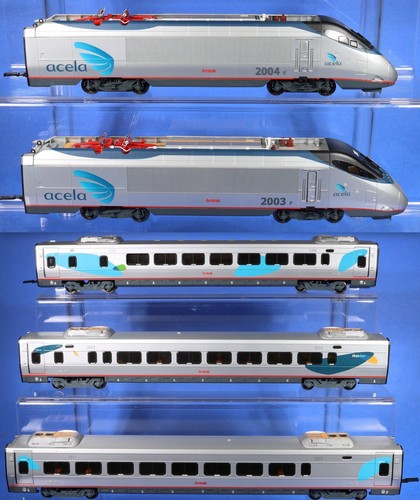 Spectrum HO Scale DC Powered Amtrak Acela Electric Train Set - Runs ...