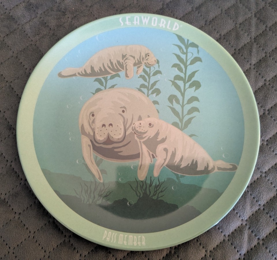 Seaworld Member Pass Melamine Plates 7" Set Of 12 | eBay