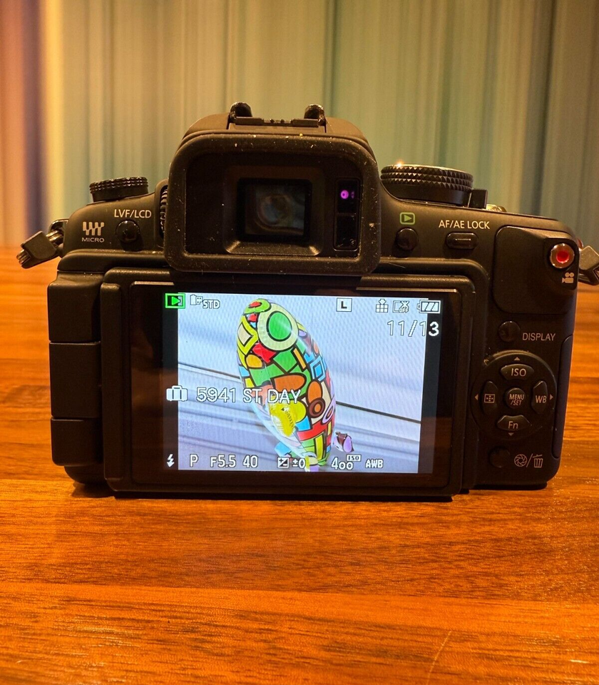 Panasonic Lumix DMC-GH1 Digital Camera Black 12.1MP 10x Bundle Tested ...