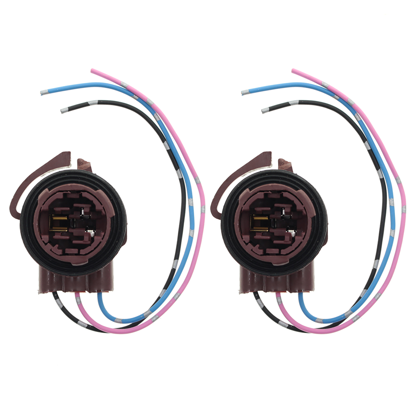 2pcs 3157 4157 Bulb Socket Brake Turn Signal Light Harness Wire Plug ...